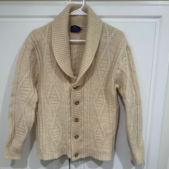 Pendleton | Sweaters | Vintage Pendleton 0 Wool Cable Knit Cardigan | Poshmark